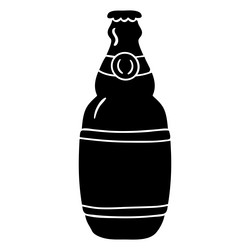 Handcrafted beer cut-out badge Royalty Free Vector Image