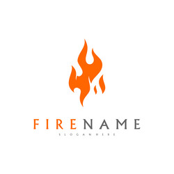 Cold hot flame fire snowflake plumb logo Vector Image