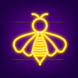 Neon Bee Vector Images (over 1,600)