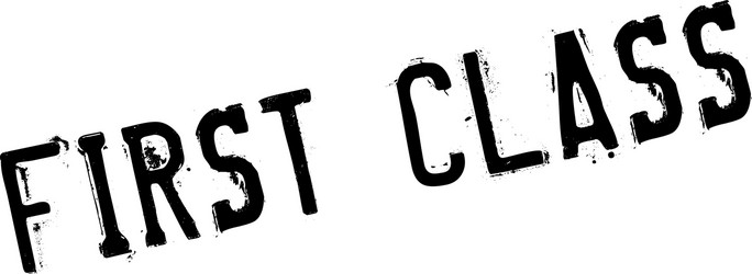 First class stamp Royalty Free Vector Image - VectorStock