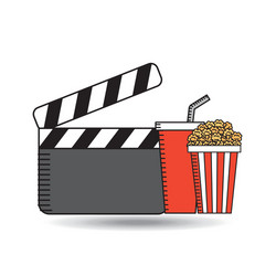 3d film clapboard movie shooting sign Royalty Free Vector