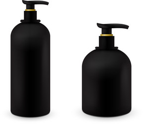 Big set of jar with liquid soap for your logo Vector Image