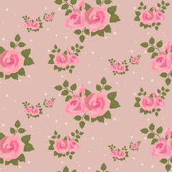 Seamless Red Roses Pattern Royalty Free Vector Image