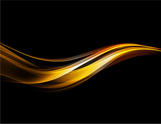 Abstract elegant gold red and blue curved wave Vector Image