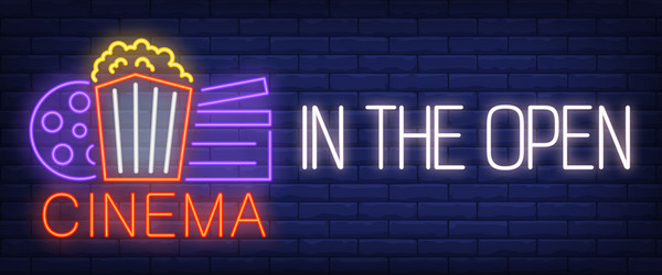 Welcome cinema neon sign Royalty Free Vector Image