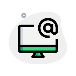 Desktop address location used for web shortcuts Vector Image