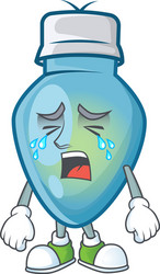 Crying light meter on cartoon table Royalty Free Vector