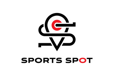 Sports spots logo design Royalty Free Vector Image