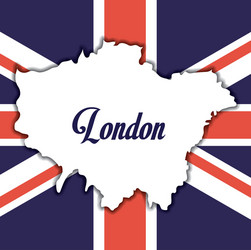 Flag london england design Royalty Free Vector Image