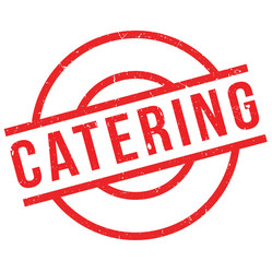 Catering rubber stamp Royalty Free Vector Image