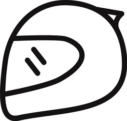 Racing helmet icon motorcycle symbol Royalty Free Vector