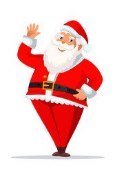 Genie santa claus magical christmas spirit Vector Image