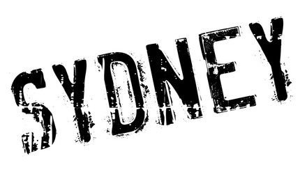 Sydney stamp rubber grunge Royalty Free Vector Image