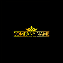 Sun logo with golden effect Royalty Free Vector Image