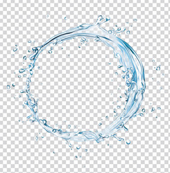 Water splash circle Royalty Free Vector Image - VectorStock
