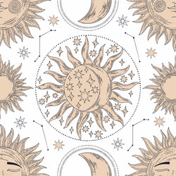 Celestial Constellation Pattern Royalty Free Vector Image