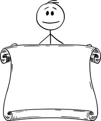 Conceptual cartoon man postman or businessman Vector Image