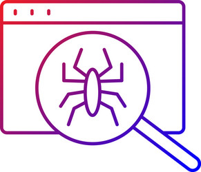 Computer virus detection searching bugs data Vector Image