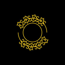 Elegant frame for logo design Royalty Free Vector Image