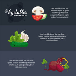 Healthy food infographic Royalty Free Vector Image
