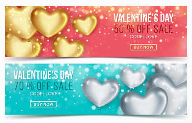 Two sale header or banner with discount offer Vector Image
