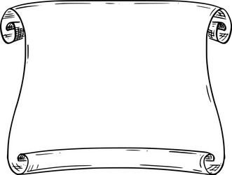 Horizontal scroll paper ancient shape Royalty Free Vector