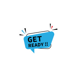 Get ready icon design template Royalty Free Vector Image