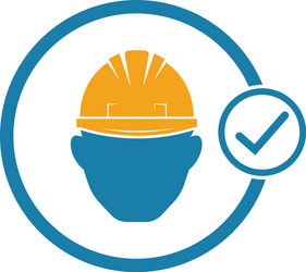Worker helmet design Royalty Free Vector Image