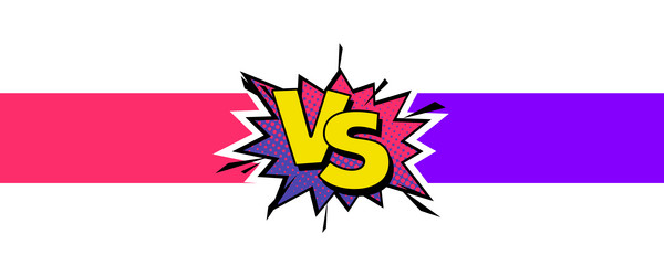 Vs battle logo icon versus v s letters for fight Vector Image