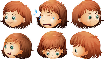 Female Facial Expressions Vector Images (over 11,000)