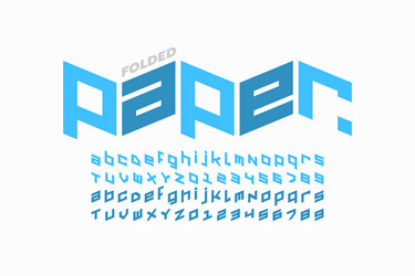 Paper Fold Font Vector Images (over 2,100)