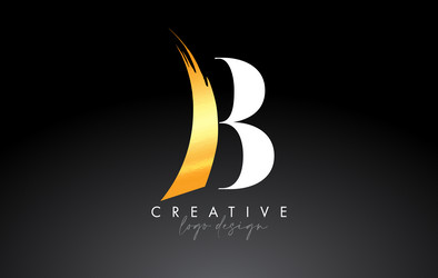 Letter b logo design icon with modern creative Vector Image