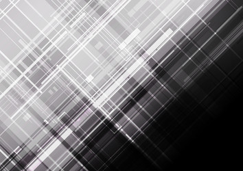 Abstract black and white technology background Vector Image