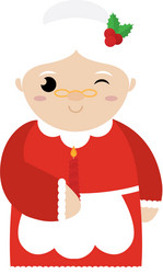 Mrs claus Royalty Free Vector Image - VectorStock