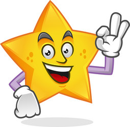 Happy star Royalty Free Vector Image - VectorStock