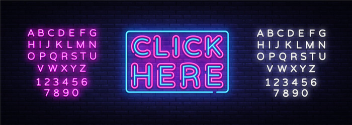Blog neon text blogging neon sign design Vector Image