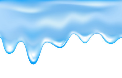 Dripping water isolated on transparent background Vector Image