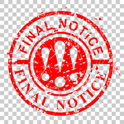 Set 2 simple rusty red circle rubber stamp final Vector Image