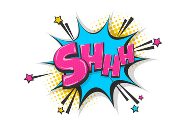 Funny Comic Shh Vector Images (44)