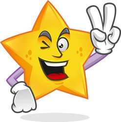 Happy star Royalty Free Vector Image - VectorStock