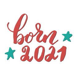 Born to be free - grunge typographic lettering Vector Image