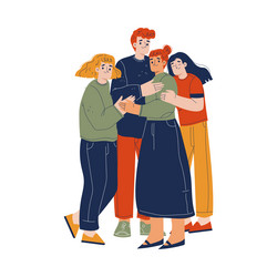 Group Cuddle Vector Images (over 250)