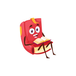 Text book cartoon mascot character Royalty Free Vector Image
