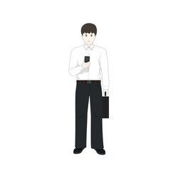 Business and phone call Royalty Free Vector Image