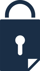 File lock icon Royalty Free Vector Image - VectorStock