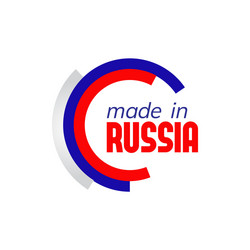 Russian flag icon logo design template Royalty Free Vector