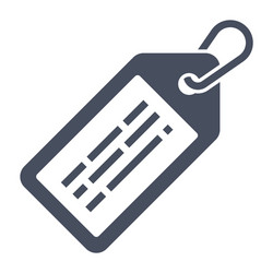 Blank tag icon image Royalty Free Vector Image