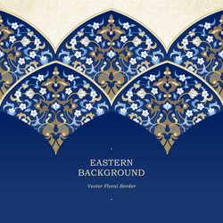 Ornate seamless border in eastern style Royalty Free Vector