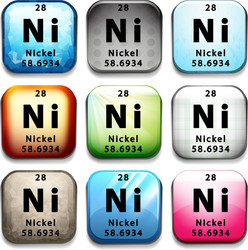 Nickel Periodic Table Element Vector Images (58)