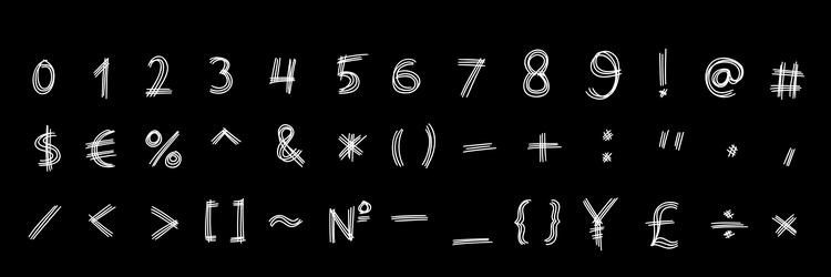 Black special mathematical and other symbols Vector Image
